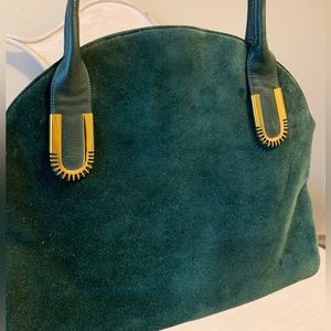 Susan Gail | Bags | Vintage Susan Gail Emerald Green Suede Purse | Poshmark